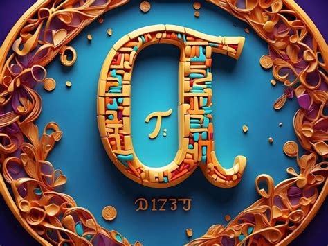 Premium Photo An Artistic Representation Of The Digits Of Pi Forming