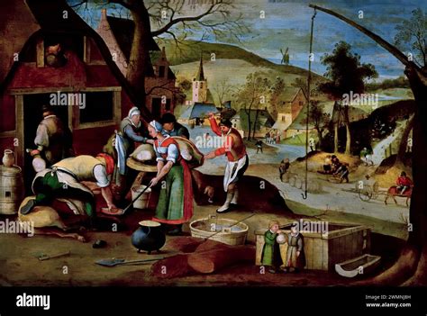 Autumn 1607 By Abel Grimmer 1570 1628 Royal Museum Of Fine Arts Antwerp Belgium Belgian