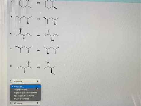 Solved Consider Each Pair Of Structures Below Indicate Chegg