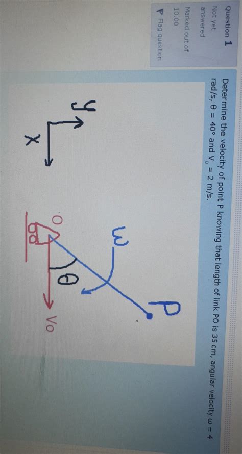 Solved Question Determine The Velocity Of Point P Knowing Chegg