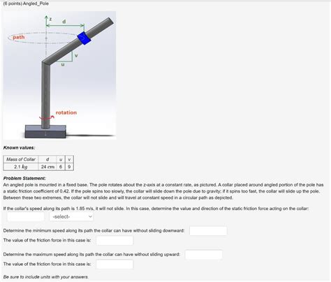 Solved Points Angled Pole D Path U Rotation Known Chegg