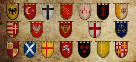 Medieval Banners And Flags