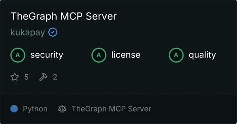 Score Thegraph Mcp Server Glama