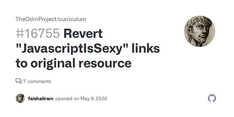 Revert JavascriptIsSexy Links To Original Resource Issue TheOdinProject Curriculum