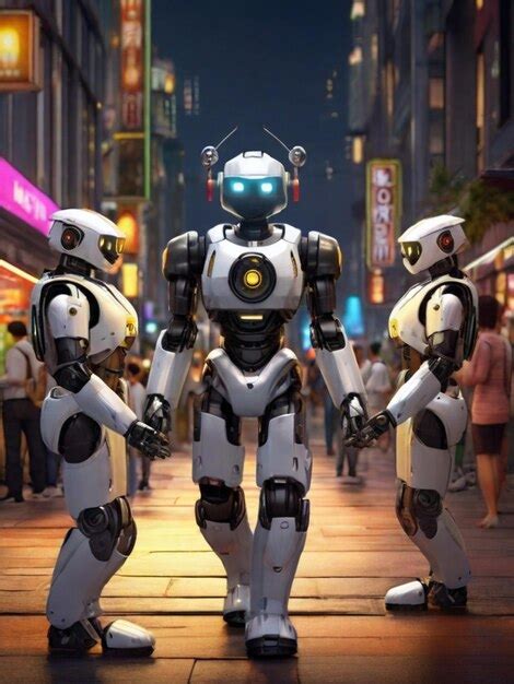 Premium Photo Robotic Techonological Background