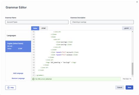add a grammar for a bot flow in architect genesys cloud resource center