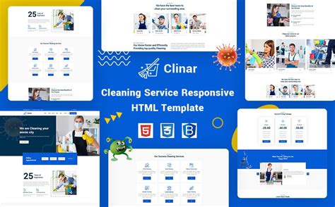 Clinar Maintenance And Cleaning Service Website Template