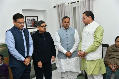 Bjp State Treasurer Puneet Mittal Bereaved Cm Offers Condolences Garhwal Post