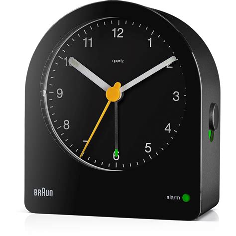 Braun Analogue Alarm Clock Black Watchshop