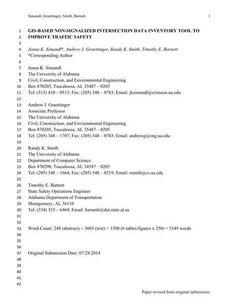 pdf gis based non signalized intersection data inventory tool docs