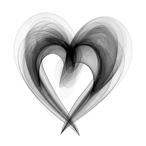 추상 흑백 모양 심장 곡선 모양 곡선 마음 Png 일러스트 및 이미지 에 대한 무료 다운로드 Pngtree