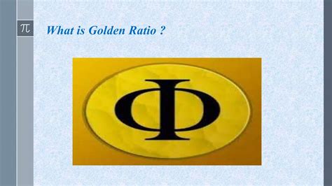 Golden Ratio And Fibonacci Series PPTX