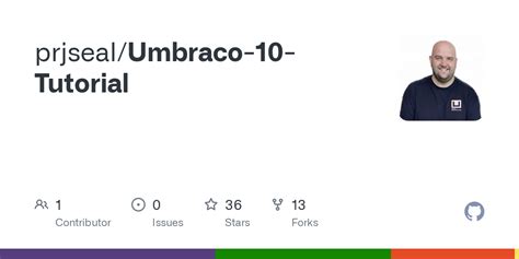 github prjseal umbraco 10 tutorial