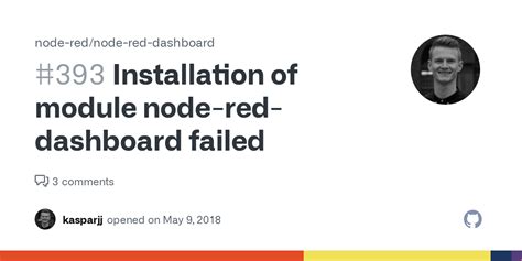 Installation Of Module Node Red Dashboard Failed · Issue 393 · Node Rednode Red Dashboard · Github