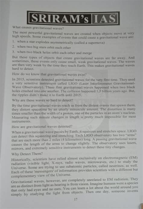 Science And Technology Printed Note By Sriram Ias 2022 2023 English