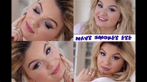 Navy Blue Smokey Eye Full Makeup Tutorial Youtube
