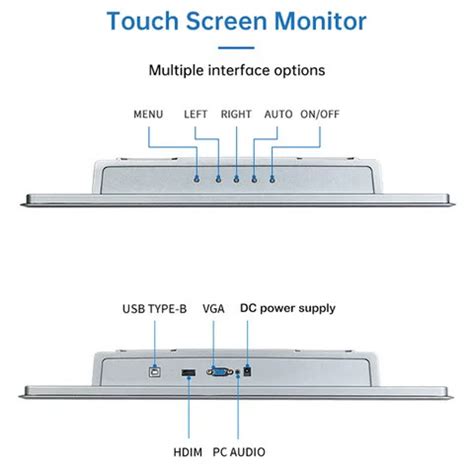 Buy Metal Case 17inch Touchscreen Monitor Ip65 Industrial Lcd Monitor Open Frame Capacitive