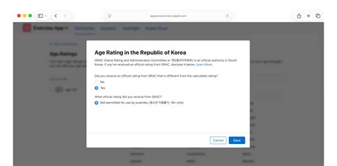 Set An App Age Rating Manage App Information App Store Connect Help Apple Developer