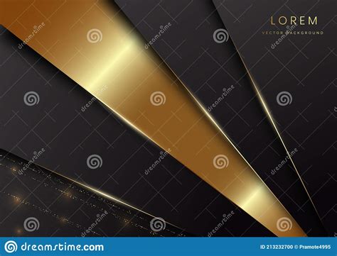 Abstract Background Dark Geometric Overlapping Layer With Shadow With