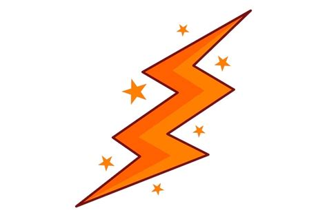 Premium Vector Lightning Flat Fortune Sticker Design Premium Vector Lightning Flat Fortune Sticker Design