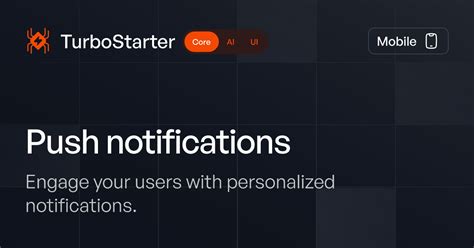 Push Notifications Mobile Turbostarter