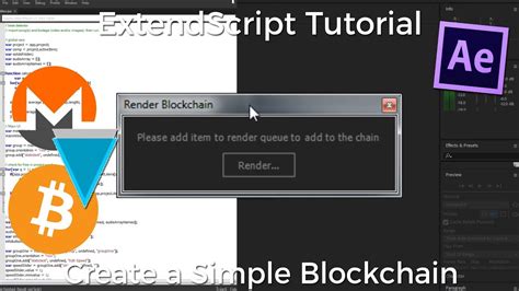 After Effects Scripting Tutorial Simple Blockchain Youtube