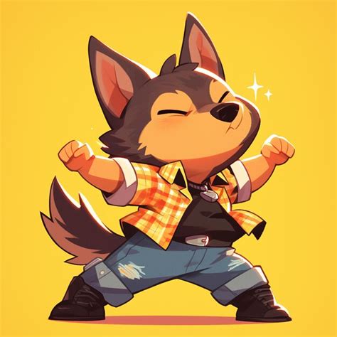 Cockeranian Performing A Dance Routine Premium Ai Generated Vector