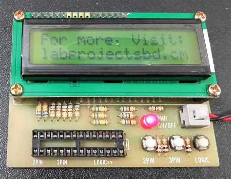 Simple Component Detector Using Pic16f877a Lab Projects Bd