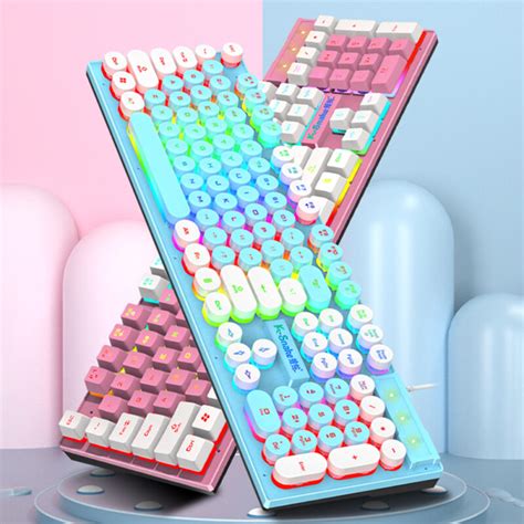 Usb Wired Ergonomic Keyboard Rgb Computer Gaming Keyboard Game Store