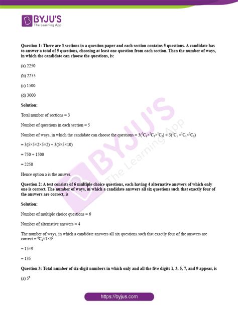 Permutation And Combination Jee Advanced Previous Year Questions With