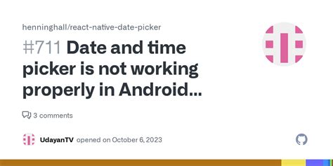 date and time picker is not working properly in android using version 4