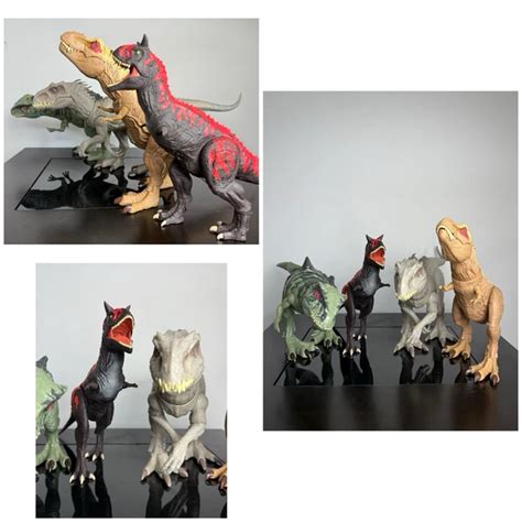 Mattel Jurassic World Dinosaur Toy Lot 4 Giganotosaurus T Rex