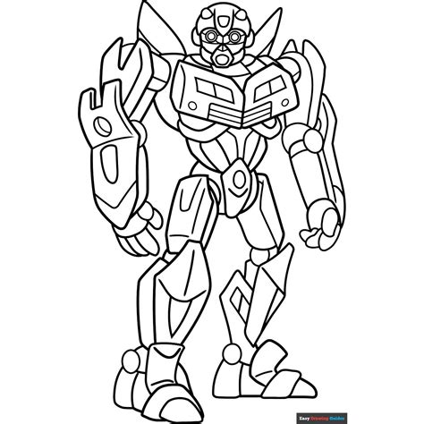 Pictures Pages To Print Free Bumblebee Transformer Drawings Coloring