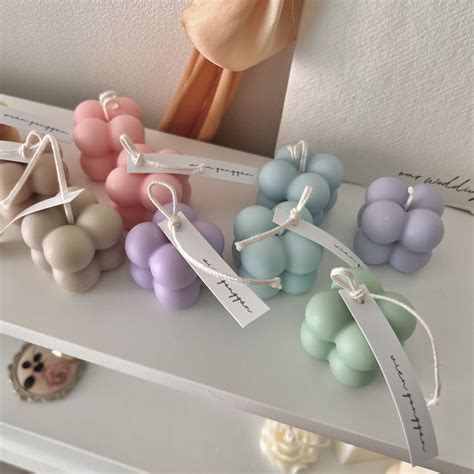 빈공간 미니 큐브 오브제캔들 향초 양초 소소한선물 단길