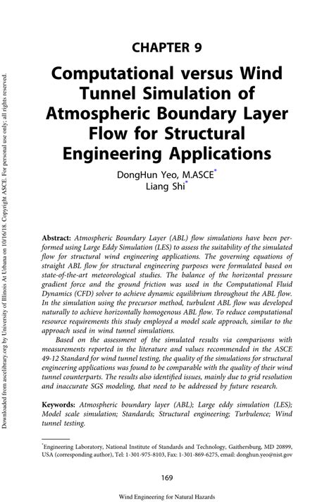 Pdf Computational Versus Wind Tunnel Simulation Of Atmospheric