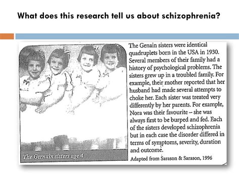Ppt The Biological Explanations Of Schizophrenia Powerpoint