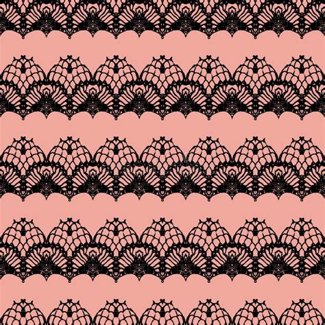 Pink And Black Lace Pattern Black And Pink