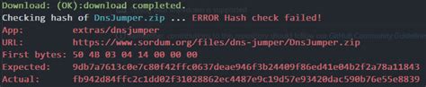 Dnsjumper22 Hash Check Failed · Issue 6121 · Scoopinstallerextras