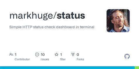 GitHub Markhuge Status Simple Status Check Dashboard In Terminal
