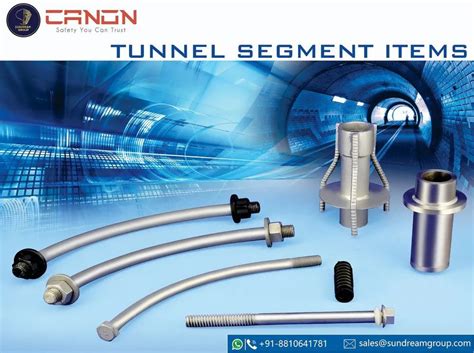 Canon Tunnel Segment Curved Bolts Grade 4 6 Grade Size M16 At ₹ 108