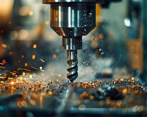 High Precision CNC Machining Center Working Industrial Metalworking Cutting Process By Milling