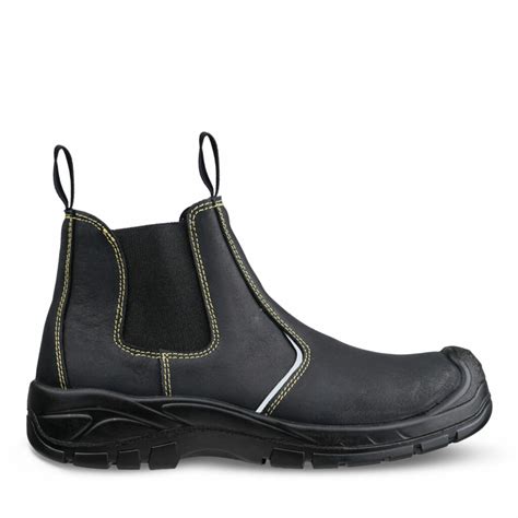 Rebel Anvil Chelsea Boot Black Rebel Safety Gear