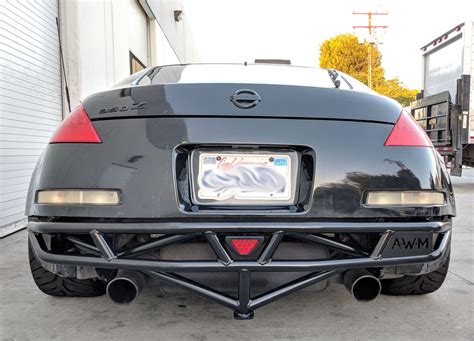 Nissan 350z Rear Bumper Bash Bar W Integrated Jack Point Awm All Nissan 350z Rear Bumper Bash Bar W Integrated Jack Point Awm All