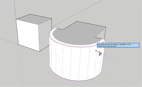 Push Pull Curved Surfaces In Sketchup With Joint Push Pull Plugin Of