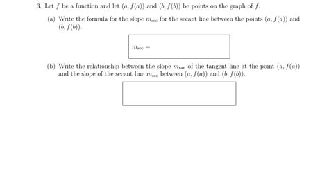 Solved Let F ﻿be A Function And Let Afa ﻿and Bfb