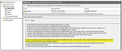 Error At System Startup Could Not Load Type System IdentityModel Tokens Jwt Docentric