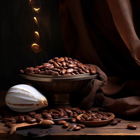 Premium Ai Image Cocoa Bean Beauty