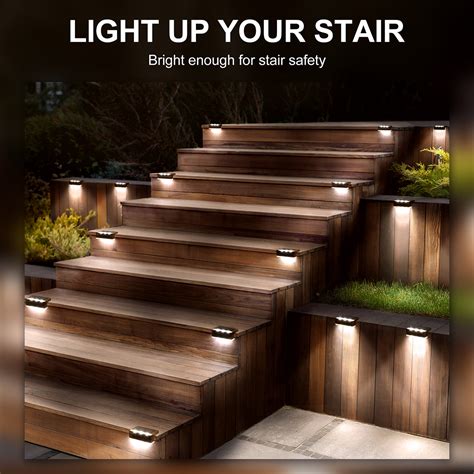 Solpex Horizontal Updated Brown Solar Deck Lights Set Solpex