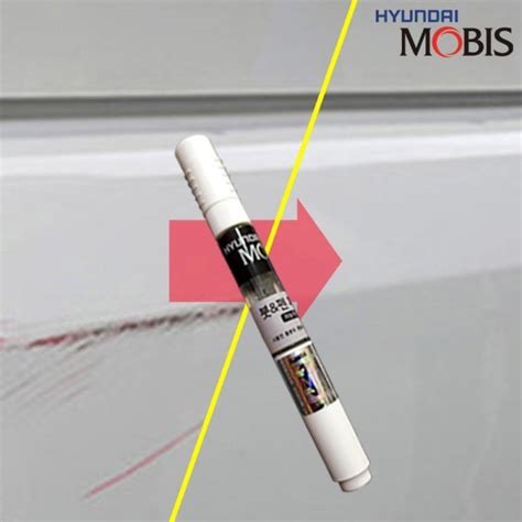 인팍쇼핑 Tw3 현대모비스 붓페인트 붓펜 화이트크림 400 자동차페인트 보수용페인트 카페인트 Diy시공원예꽃배달