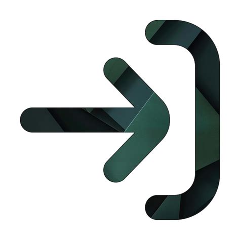 Premium Photo Arrow Right To Bracket Icon Green Dark Lines Texture